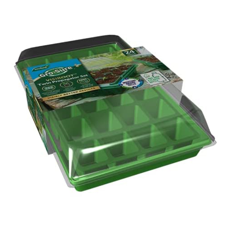 Gro-Sure Visiroot twin Propagator Set - Knights Garden Centres