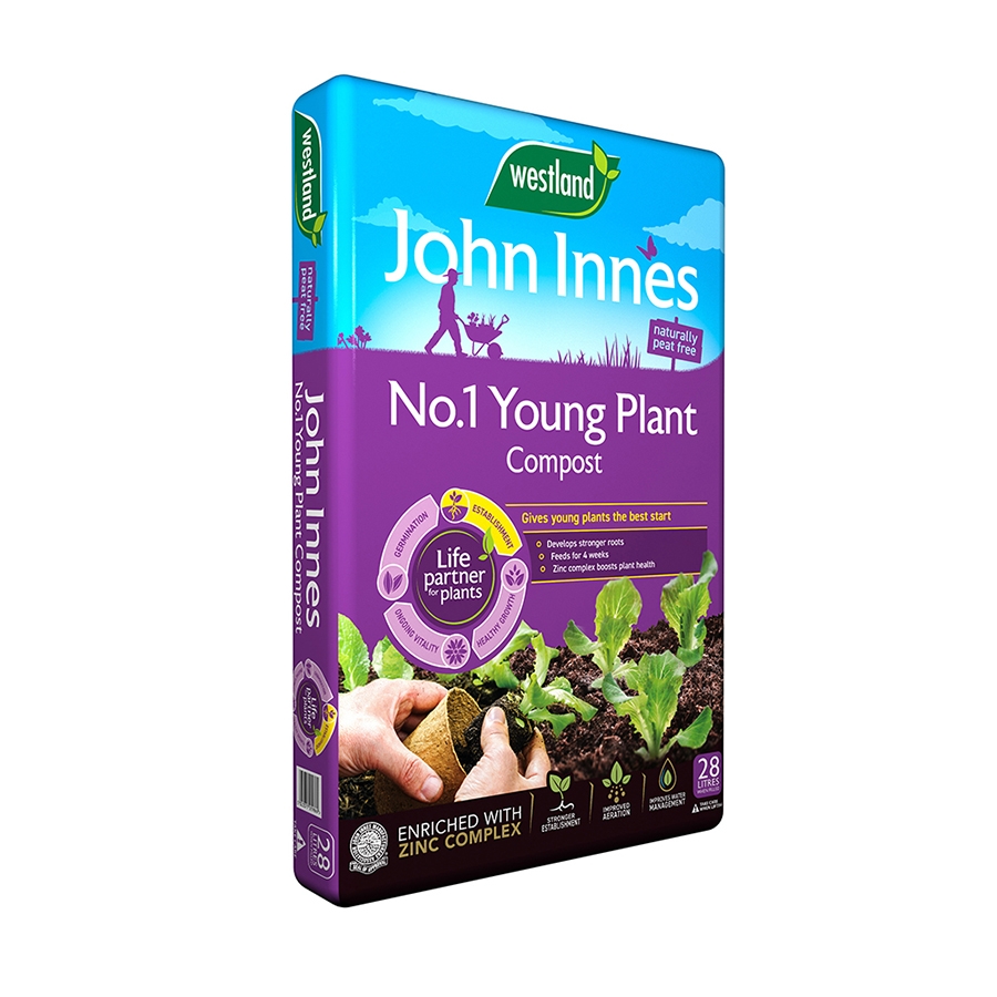 John Innes Peat Free No.1 Young Plant Compost 28L - Knights Garden Centres