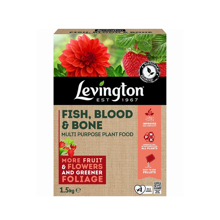 Levington Fish Blood Bone 1.5kg - Knights Garden Centres