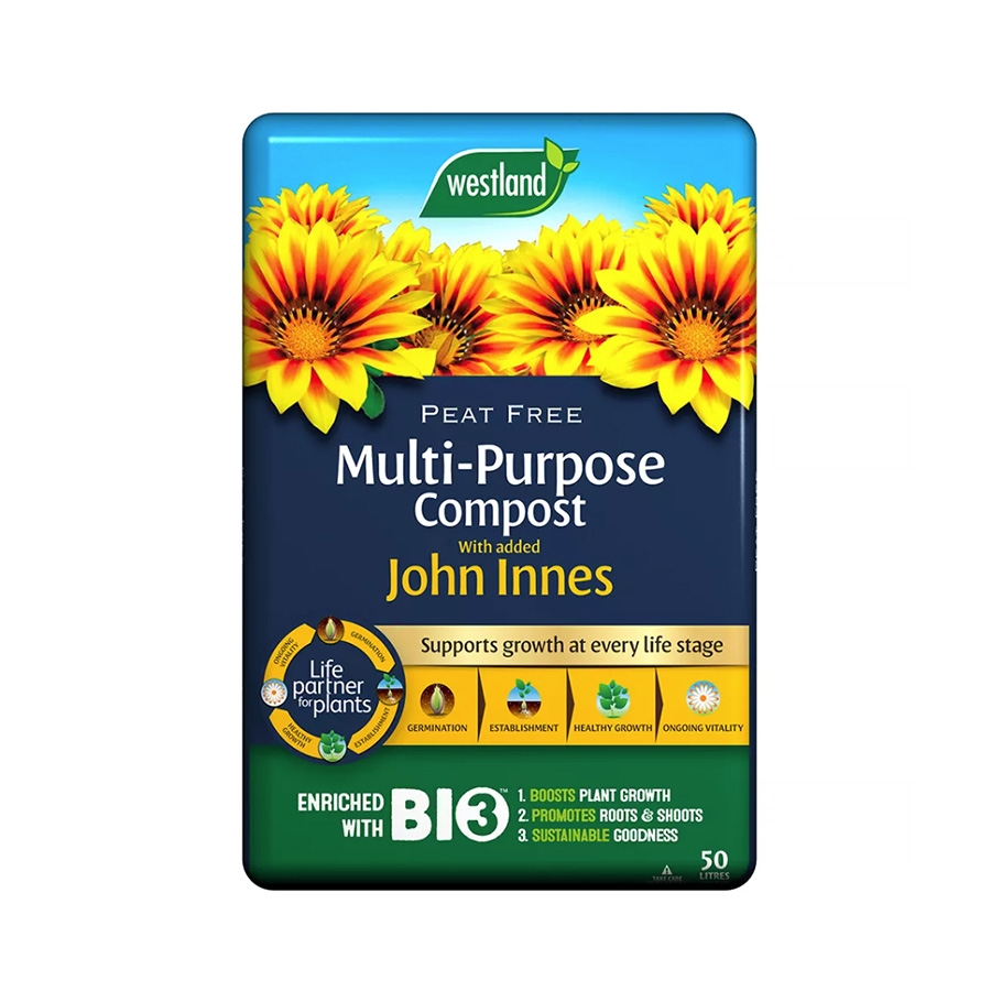 Multi Purpose Peat Free Compost with John Innes 50L - Knights Garden ...