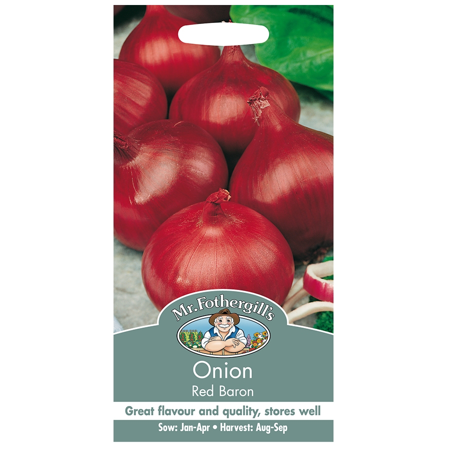 Onion Seeds Red Baron - Knights Garden Centres