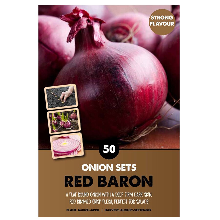 Onion Set Red Baron - Knights Garden Centres