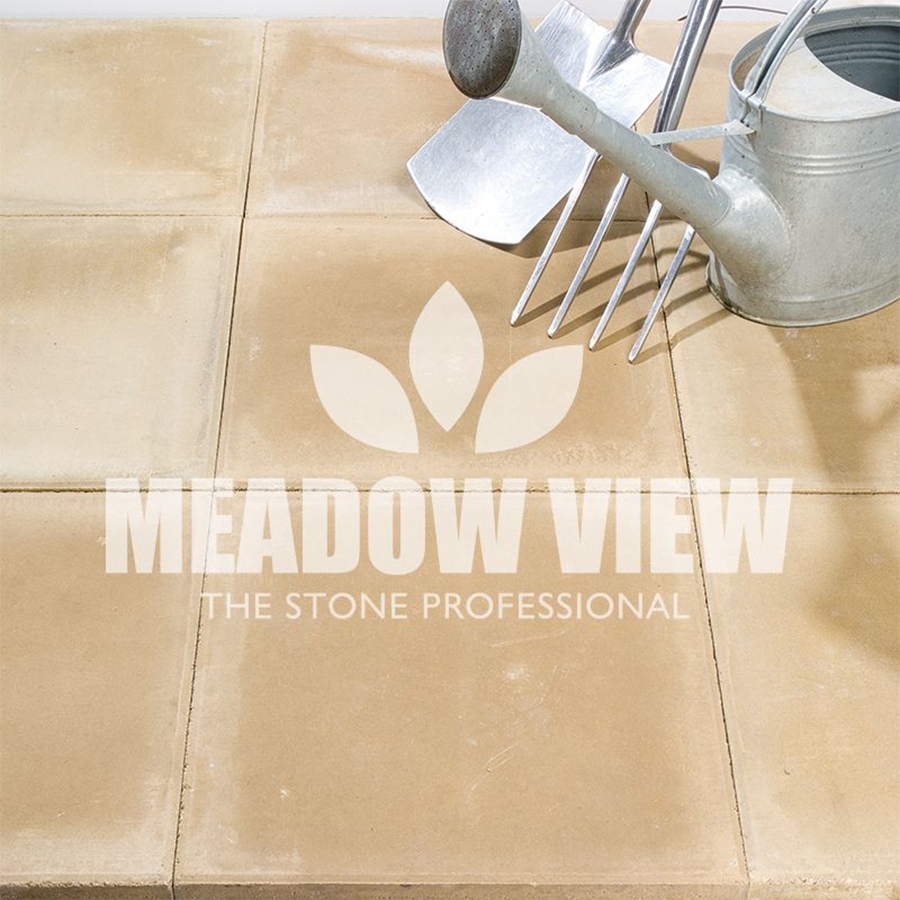 Paving Essential Smooth Buff 450x450mm - Knights Garden Centres