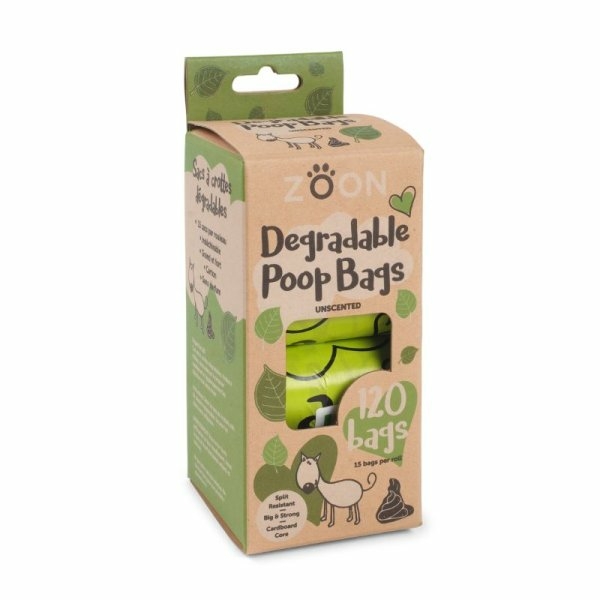 Poop Bags Degradable 8 rolls, 120 pack - Knights Garden Centres