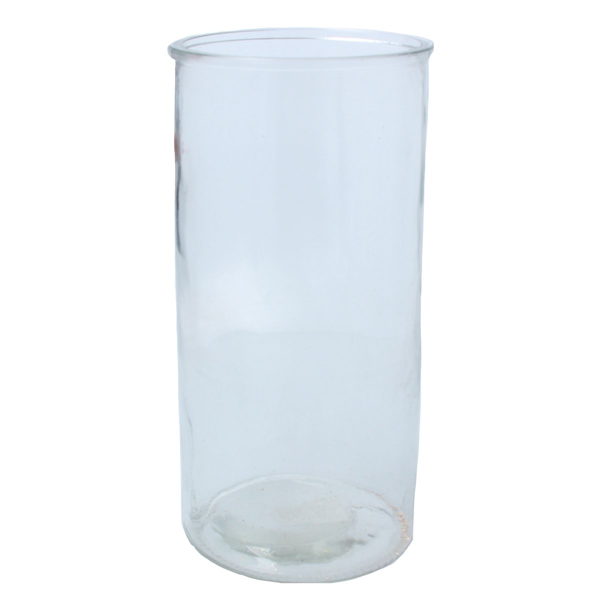 Vase Clear Glass Straight Large - Knights Garden Centres