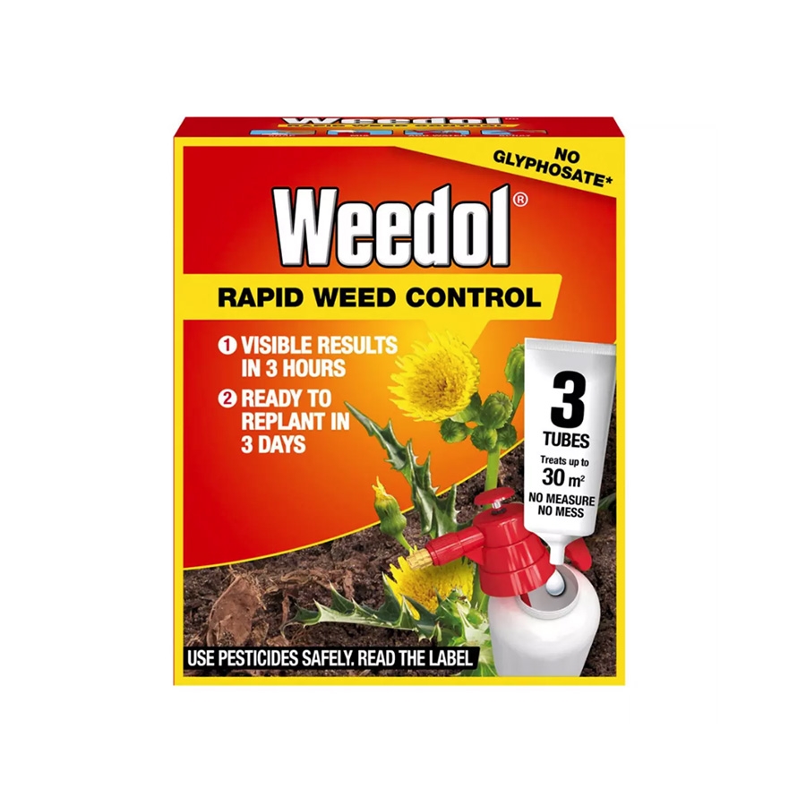 Weedol Rapid Weed Control 3 Tubes - Knights Garden Centres